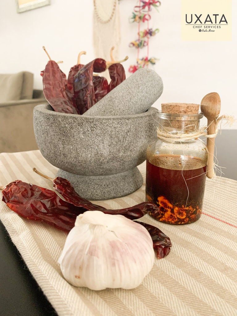 Guajillo sauce recipe, with peanuts & seeds. UXATA Private Chef Services