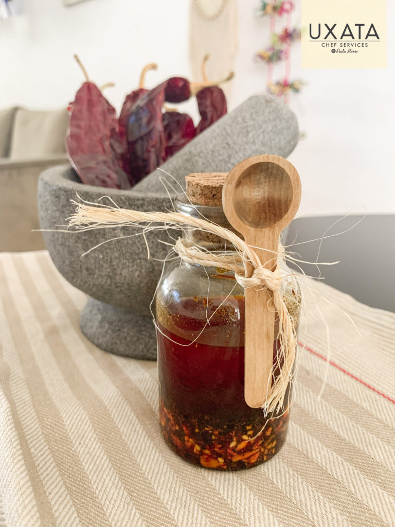 Guajillo sauce recipe, with peanuts & seeds. UXATA Private Chef Services